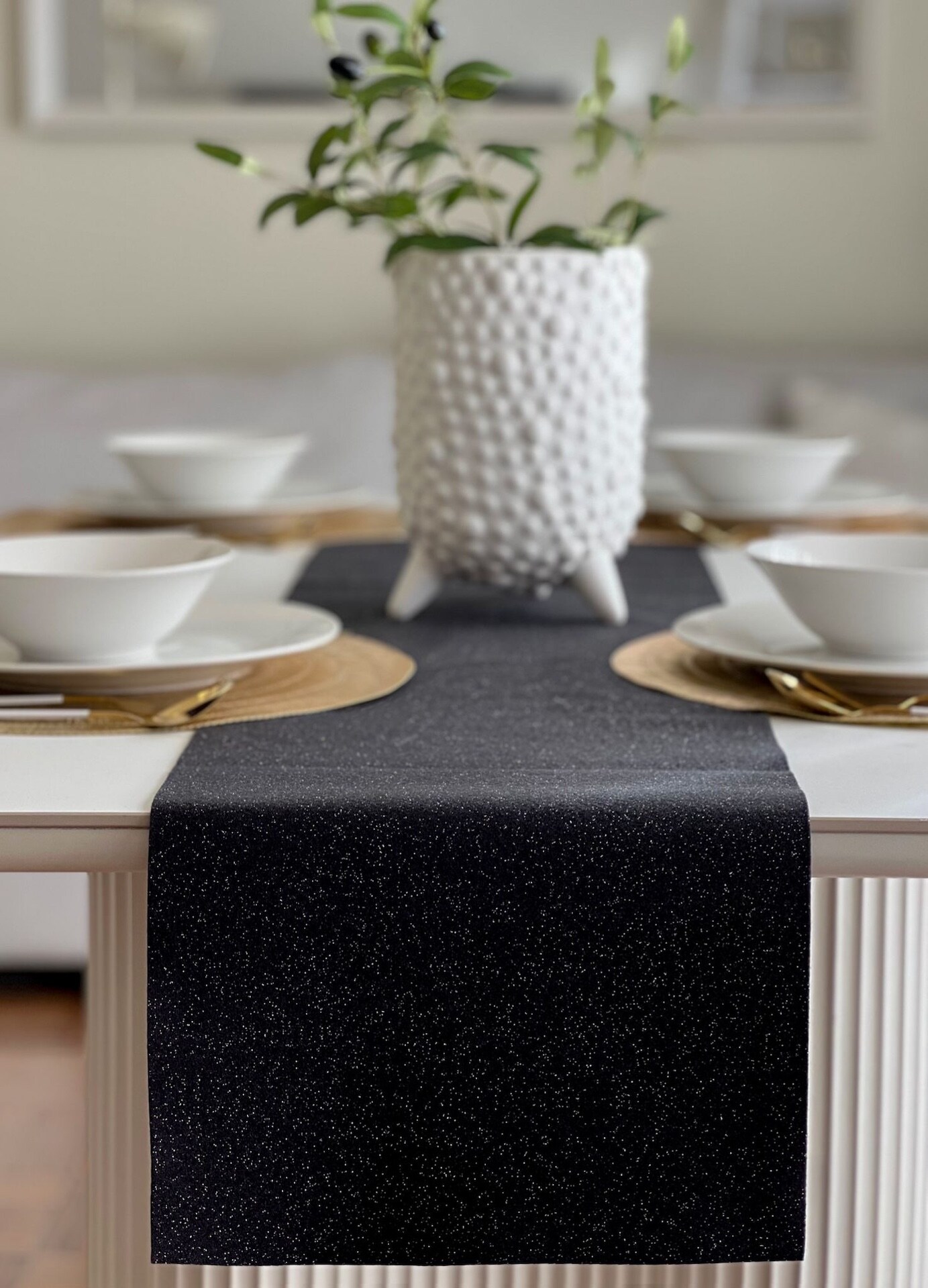 FabricLA Glitter Felt Table Runner | Sparkling Decor for Home, Events ...