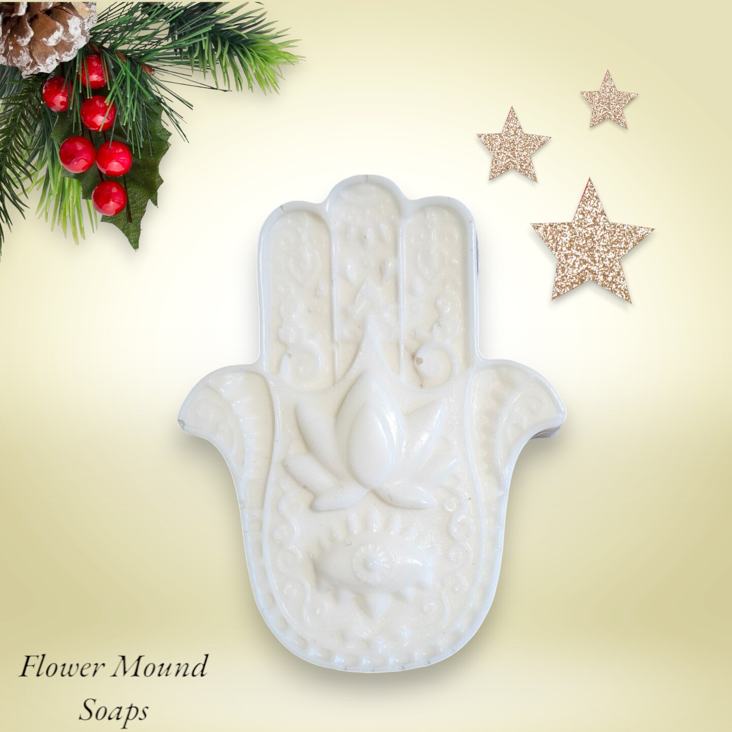 Hamsa Hand Soap Bar with Goats Milk and Honey Pure Bliss | MakerPlace ...