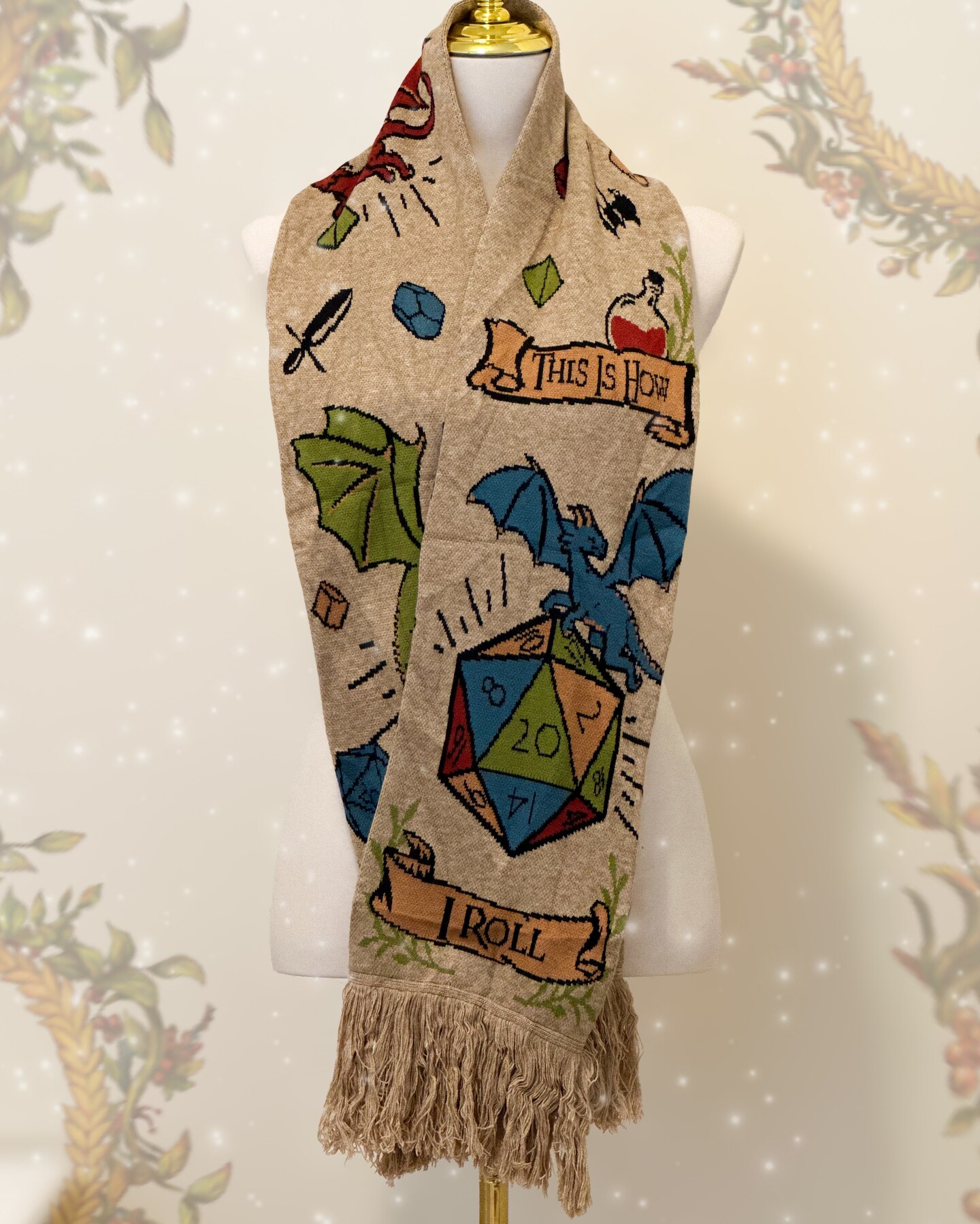 Dice goblin scarf | MakerPlace by Michaels