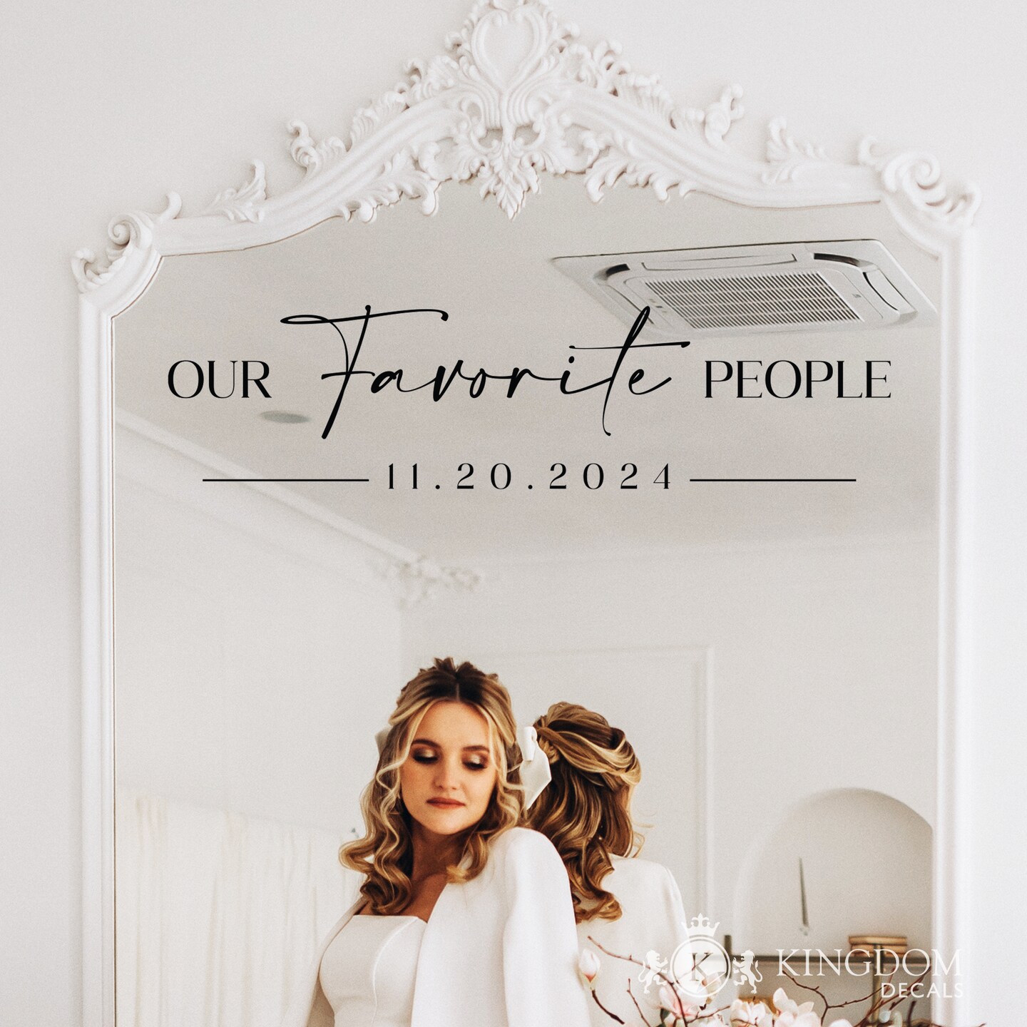 Our Favorite People Wedding Sign Vinyl Decal | Wedding Decal, Wedding ...