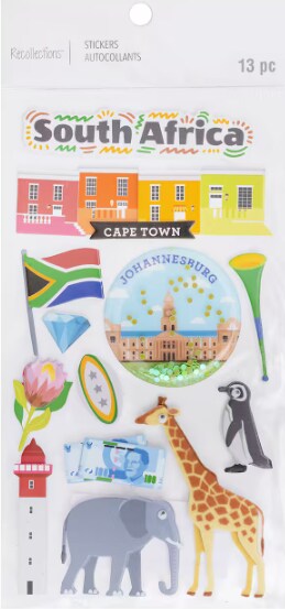 Recollections South Africa Dimensional Stickers | Michaels