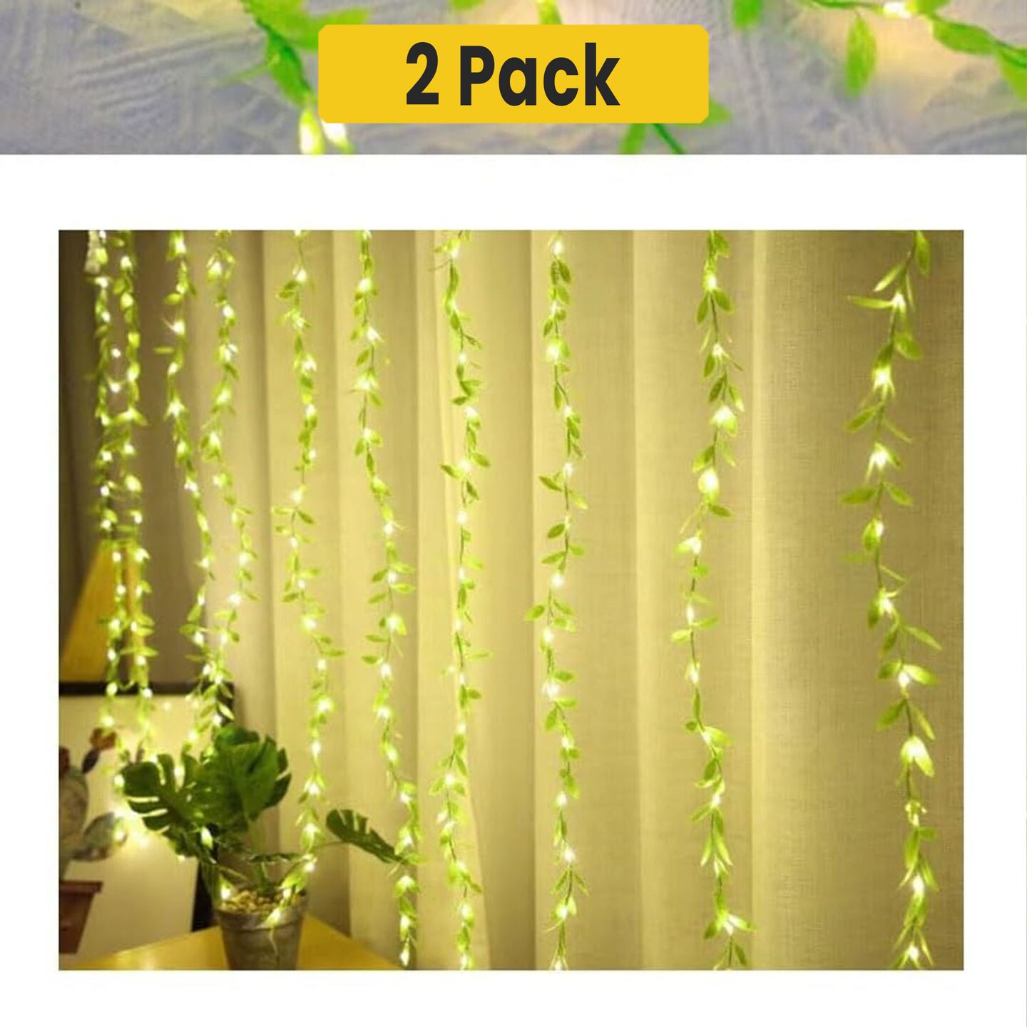 96 LED Leaf Vine Lights for a Spooky Christmas | Michaels