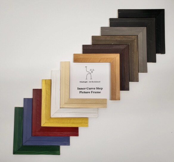 Inner Curve Step Picture Frame, Made-to-Order, Handmade, Solid Wood ...
