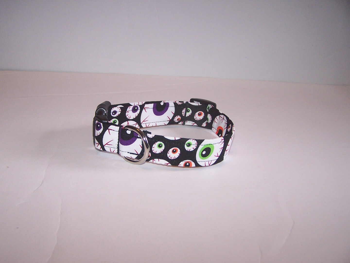 Wet Nose Designs Creepy Monster Peepers Dog Collar Eyeballs on Black ...