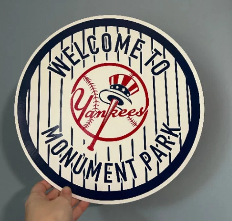Handmade Monument Park wood Wall Signs. Your choice of size ...