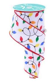 2.5" Christmas Lights Ribbon: Primary (10 Yards) | Michaels