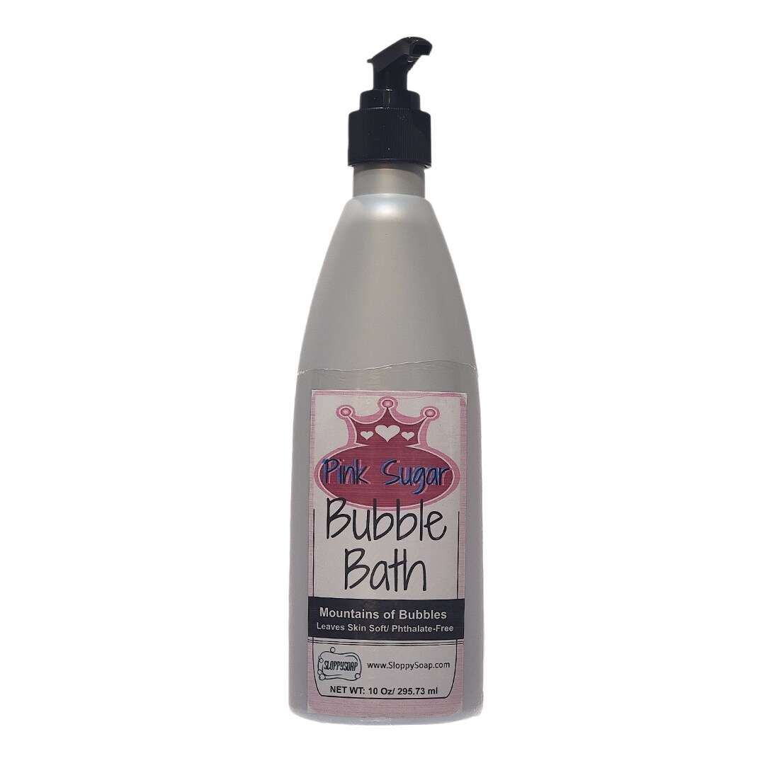 Pink Sugar Bubble Bath by SloppySoap®, Mountains of Bubbles Formula, 10 Oz, Phth | MakerPlace by ...