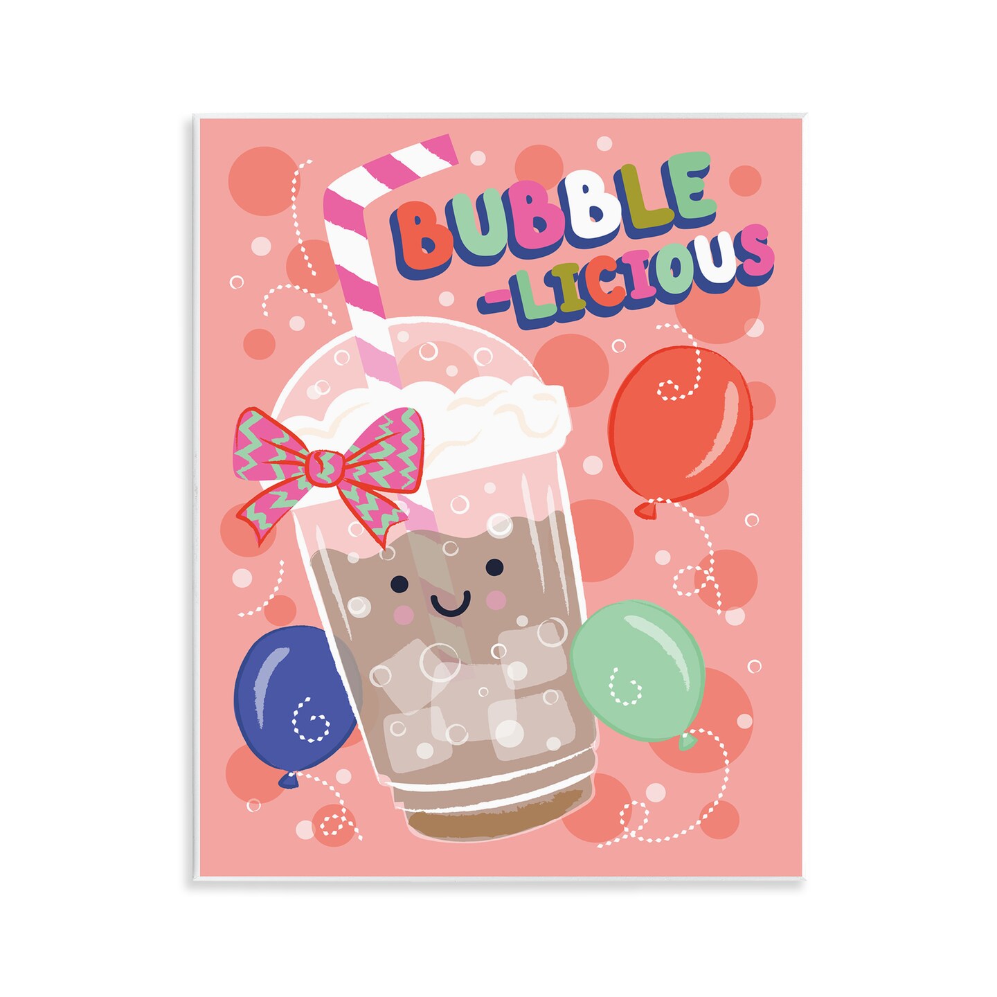 Stupell Industries Bubble-Licious Bubble Tea Wall Plaque By Lisa Perry Whitebutton | Michaels