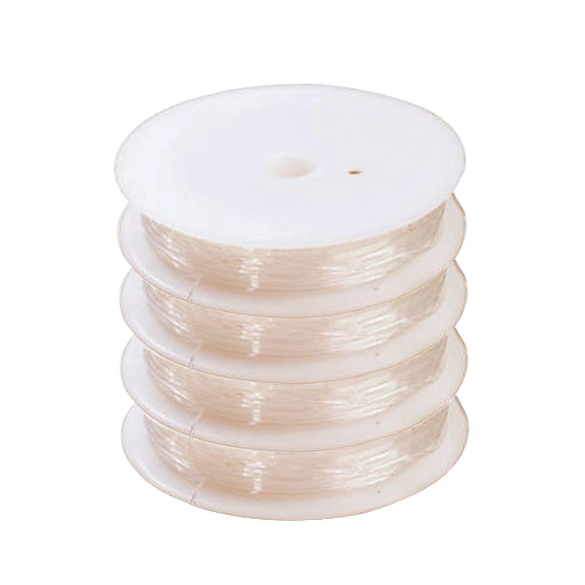 Fun Express Clear Elastic Cord - 108 Yards, Color: Clear, Count: 4 ...