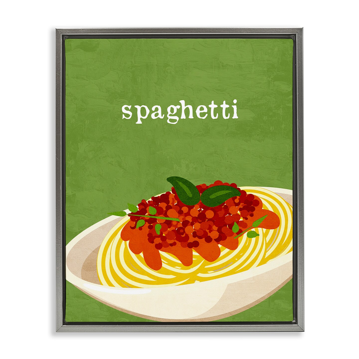 Stupell Industries Spaghetti Italian Cuisine Floating Frame Design by ...