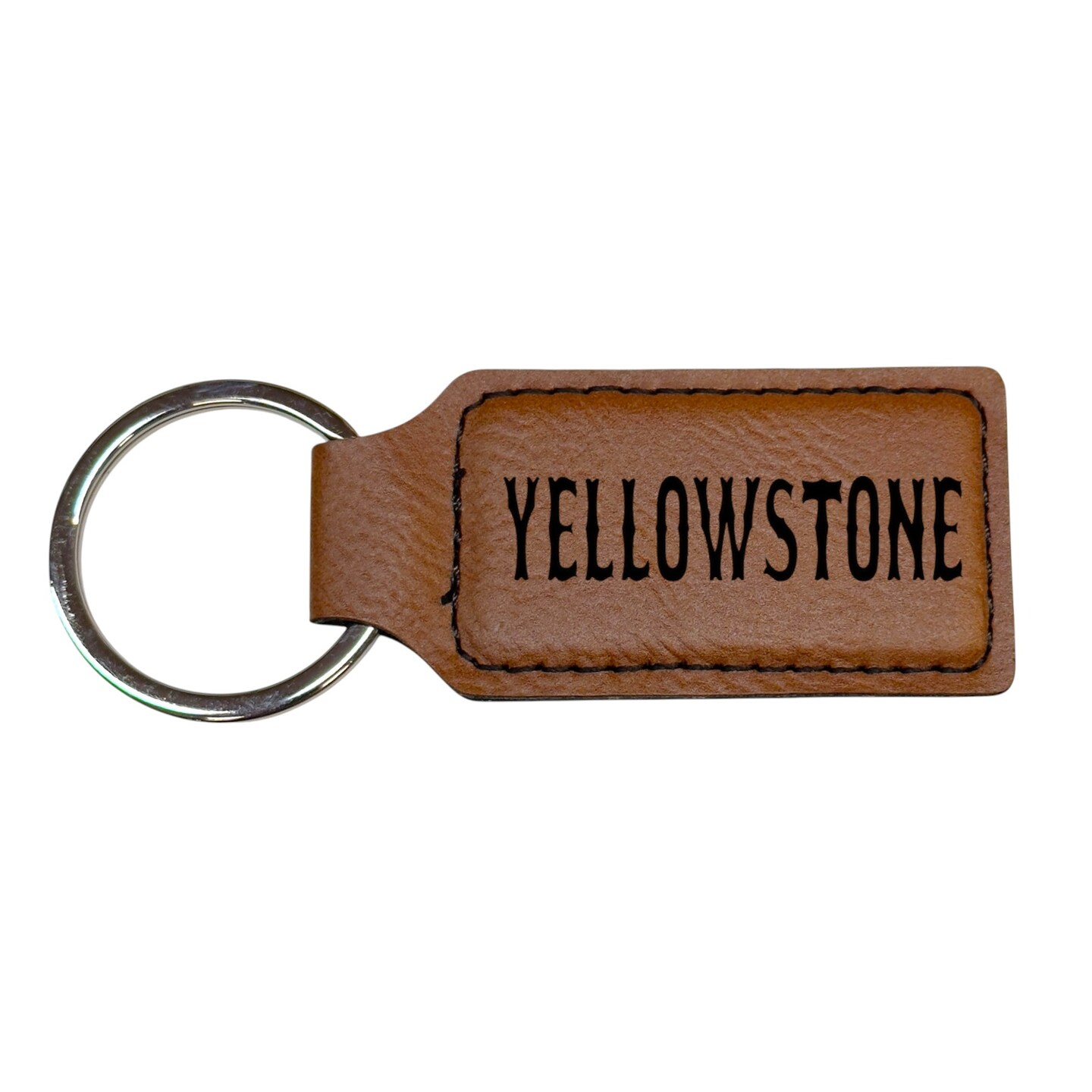 Keychain - Rectangle - Yellowstone - Leather | Michaels
