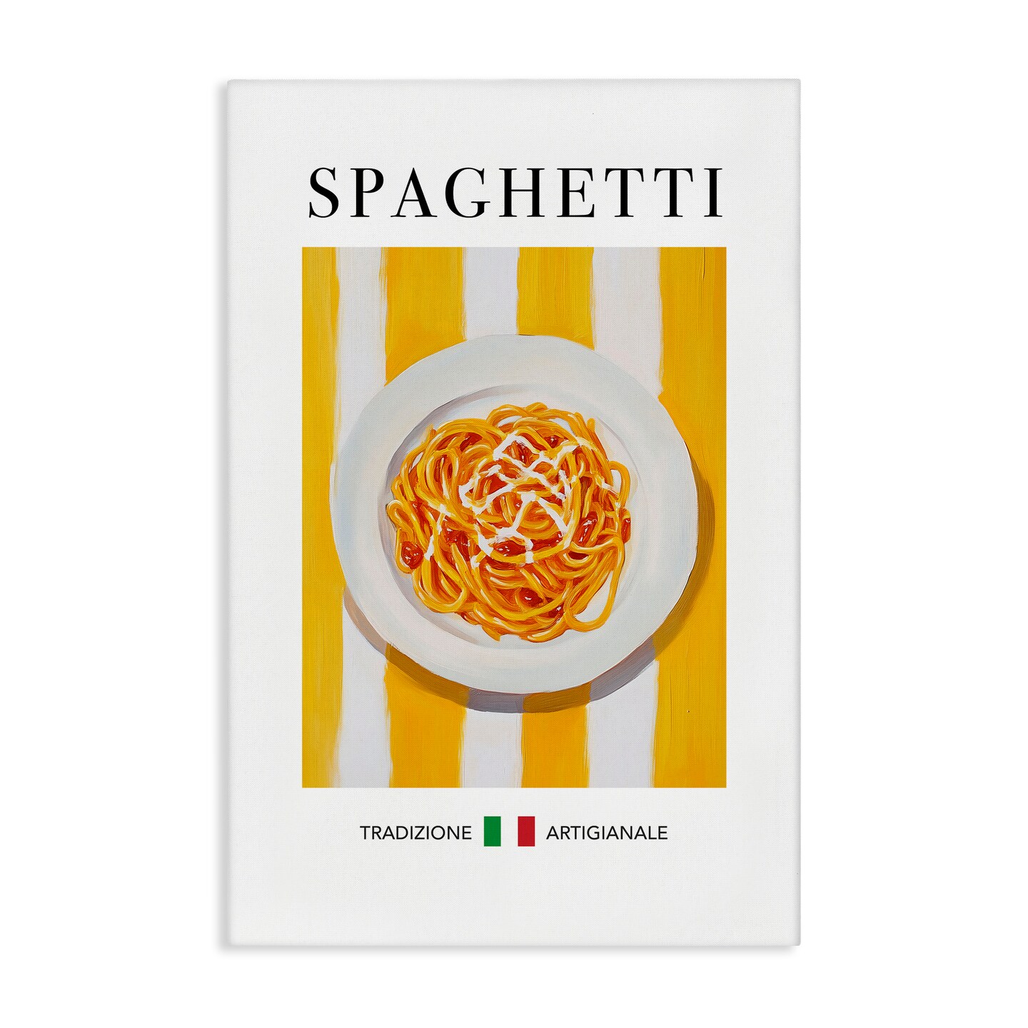 Stupell Industries Traditional Spaghetti Pasta Canvas Design by Andreas ...