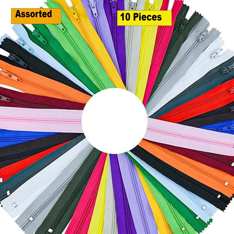 Nylon Coil Zippers 5 Inches Assorted Colors for Sewing | Michaels