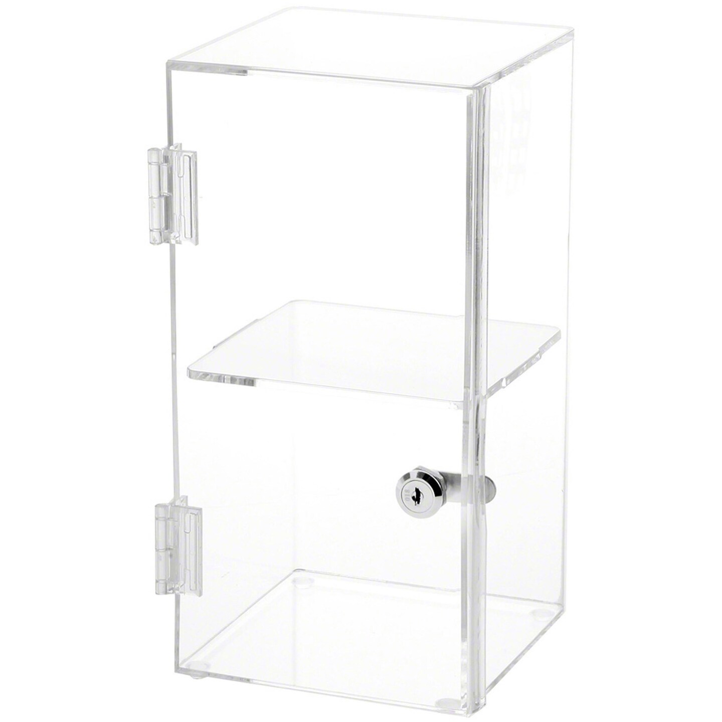 Plymor Clear Acrylic Square Locking Display Case, 1 Shelf | Michaels