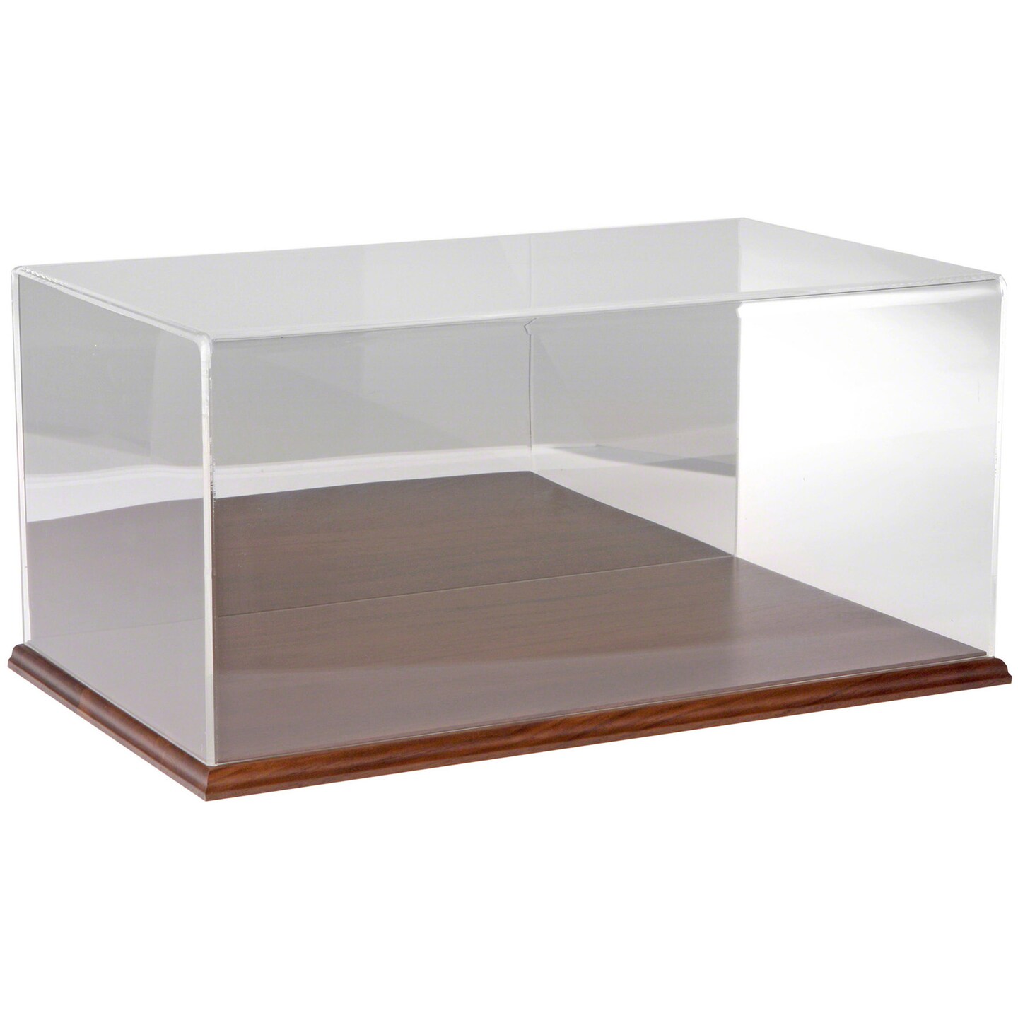 Plymor Clear Acrylic Display Case with Hardwood Base, 20" W x 12" D x 9 ...