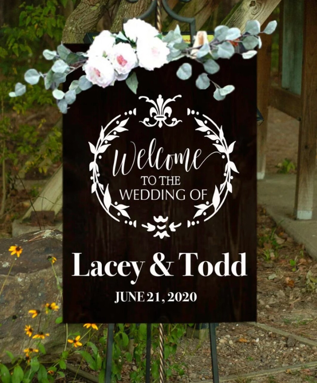 Wedding Board Sign Decal | Wedding Welcome sign Decals Wedding ...