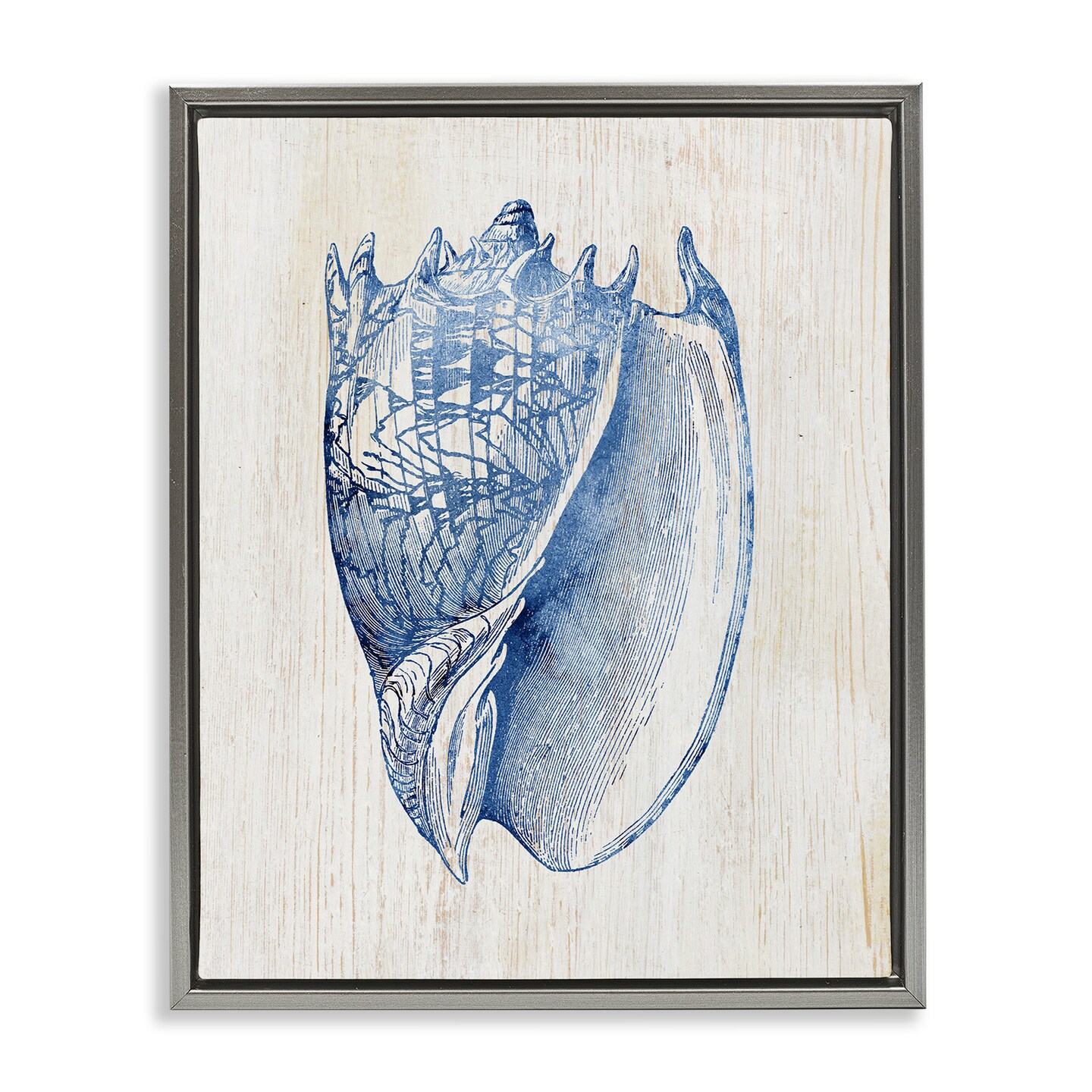Stupell Industries Nautical Soft Blue Conch Floating Frame Design by Susan Arnot | Michaels