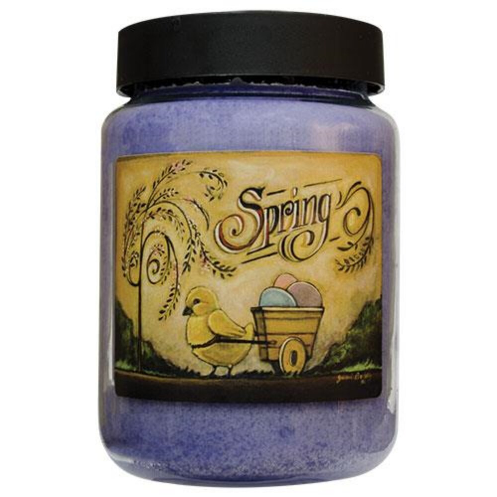 26 Ounce Lilac Chick & Wagon Jar Candle with Two Lead-Free Wicks and ...