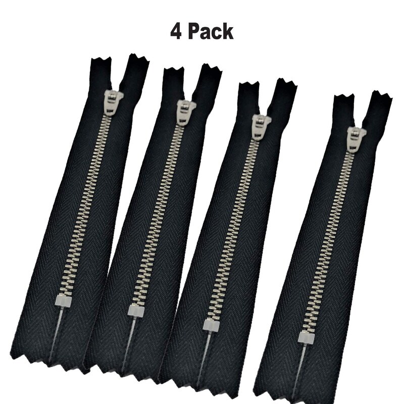 Black Nickel Zipper Closed Bottom 4.5MM | Michaels