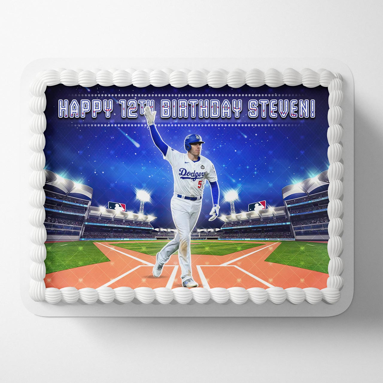 Freddie Freeman LA Dodgers Edible Cake Image Topper Birthday Cake Sheet ...