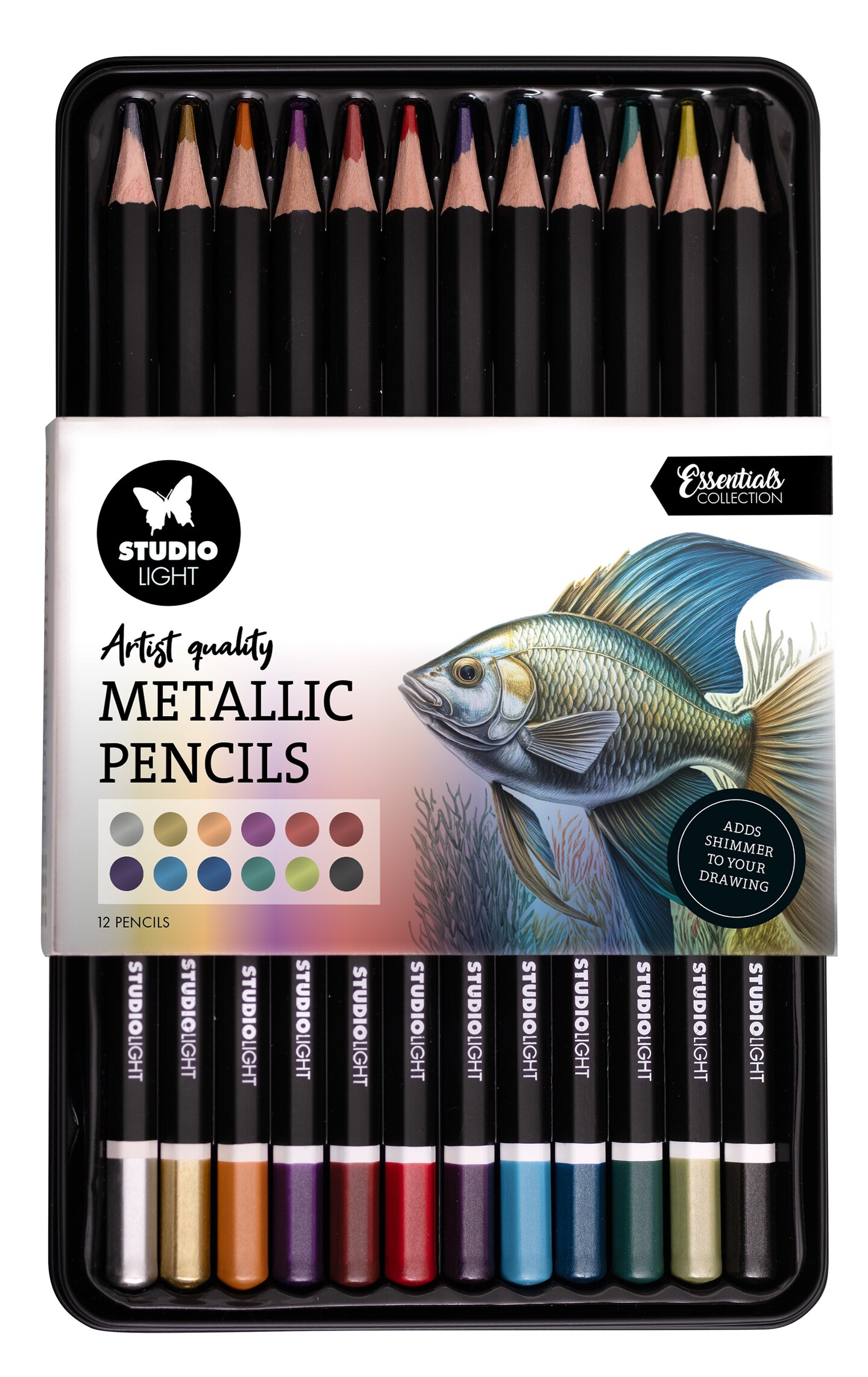 Studio Light Artist Quality Color Pencils 12/Pkg-Metallic Finish | Michaels