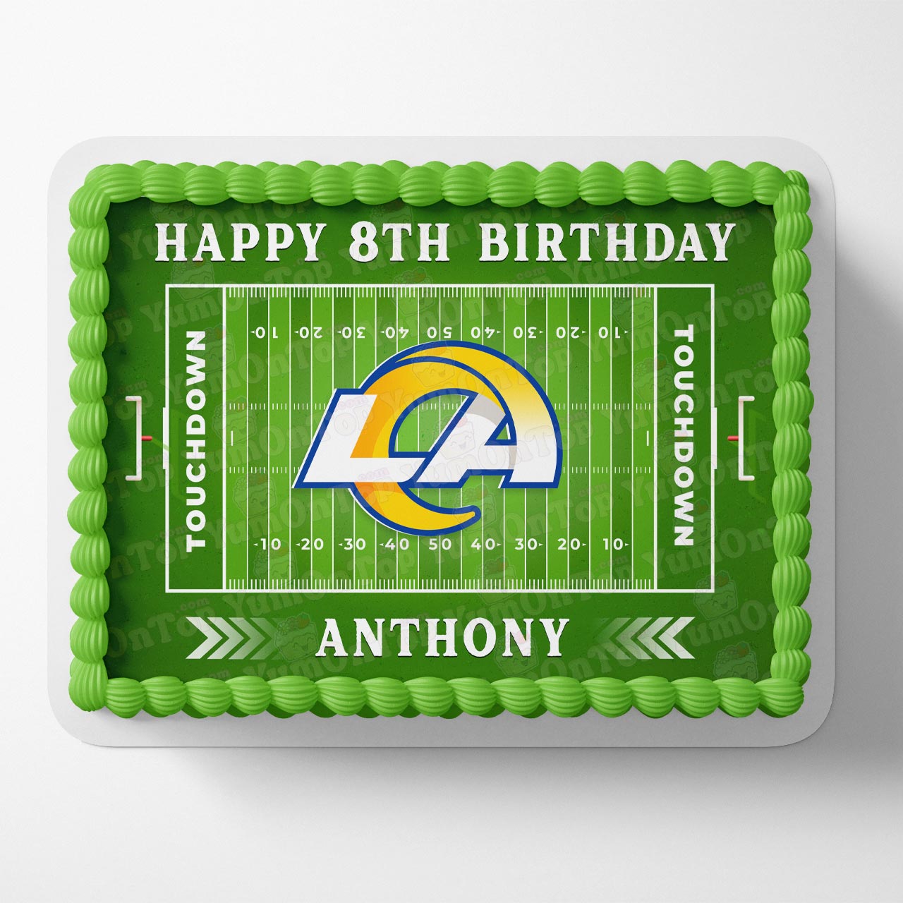 Rams Football American Fans Edible Cake Image Topper Birthday Cake ...