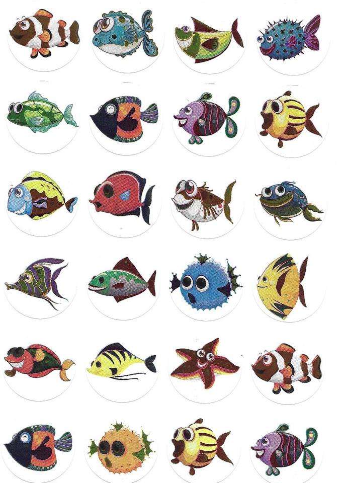 Metallic Fish Stickers, 10 Sheets – Shiny Ocean Theme Decorative ...