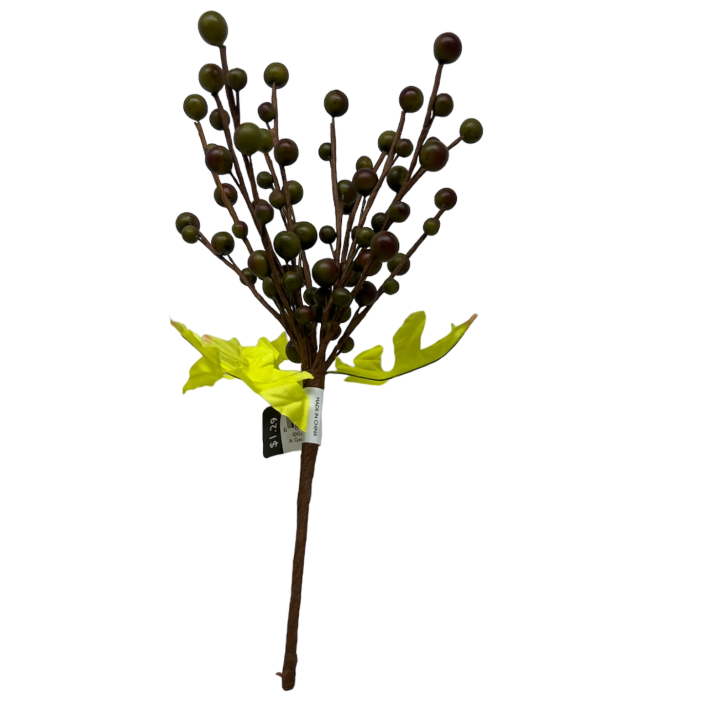 Green Berry Spray With Autumn Leaves 10 Inch | Michaels