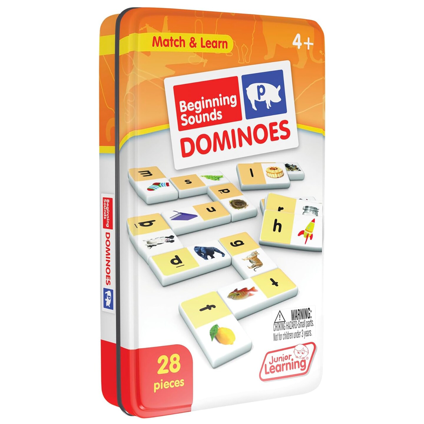 Beginning Sounds Dominoes Junior Learning for Ages 4-5 Kindergarten ...