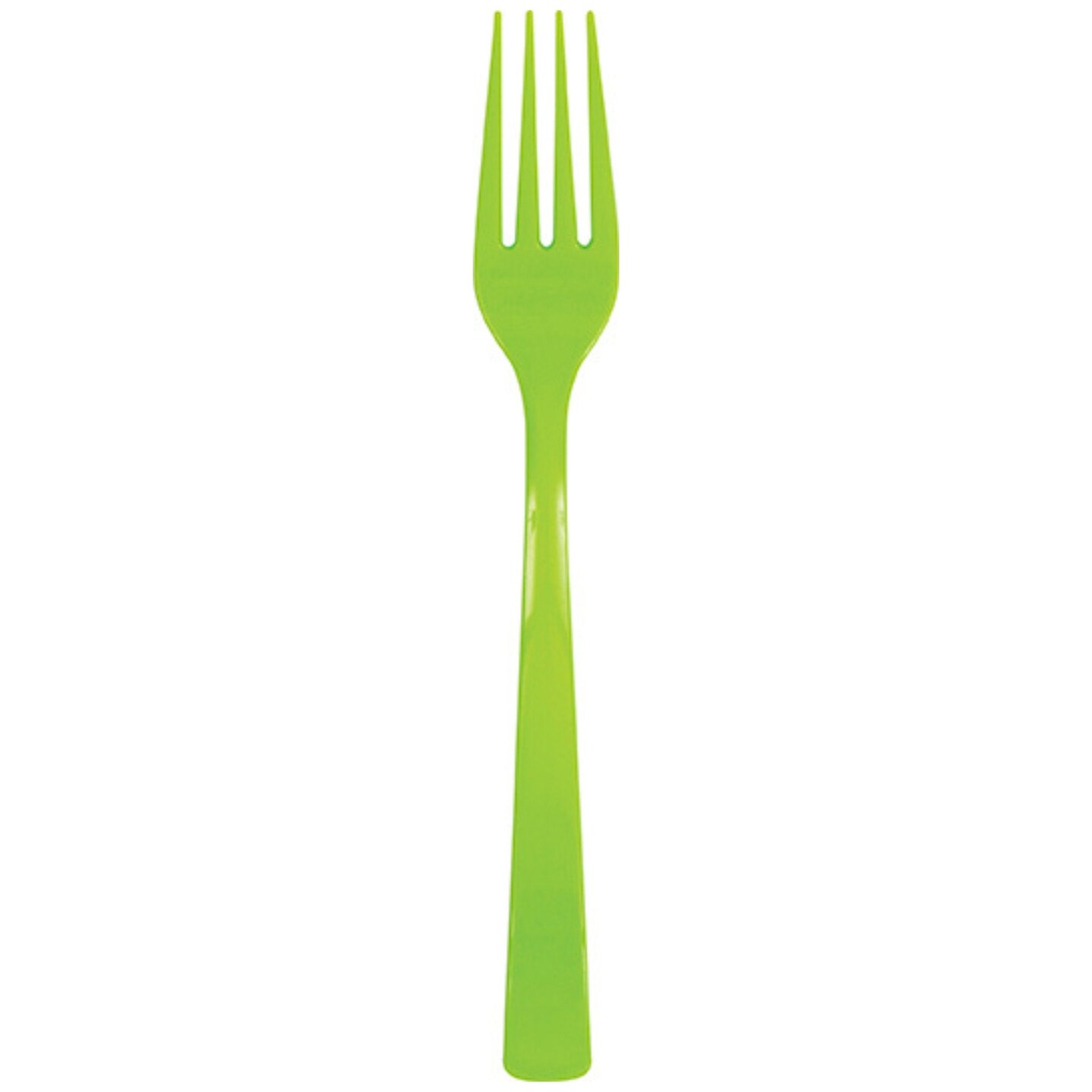 Neon Green Solid Plastic Forks - 18ct | Michaels