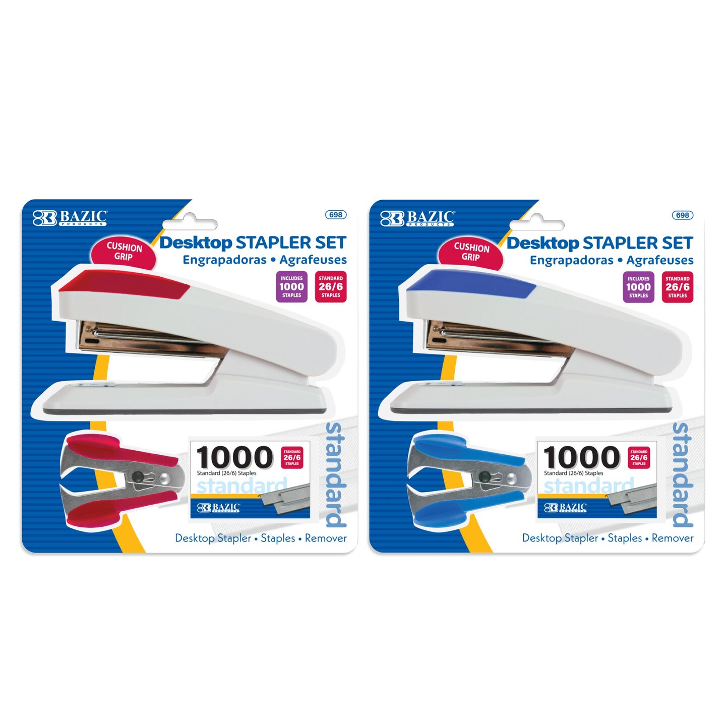 BAZIC Desktop Stapler Set Comfort Grip | Michaels