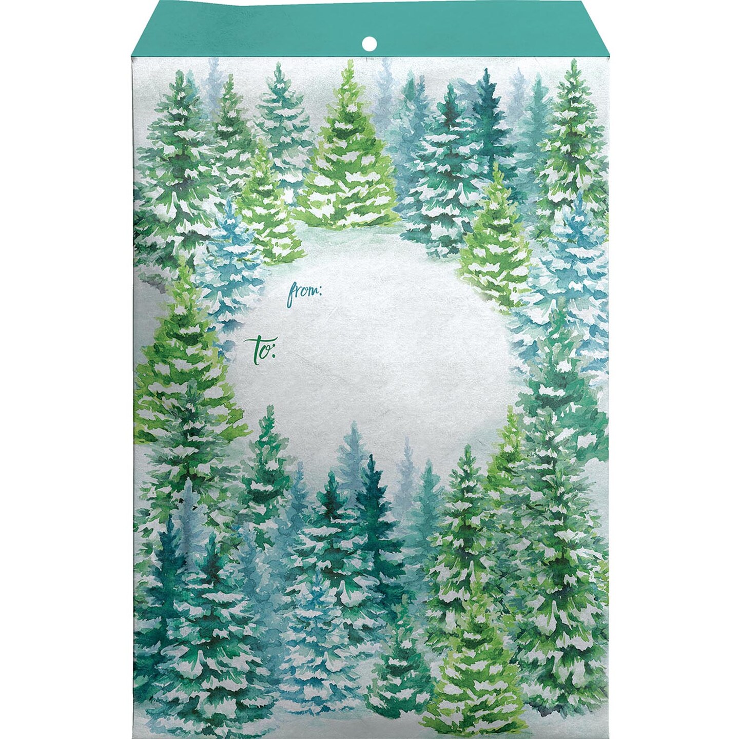 Pack/6: Snowy Trees Theme Mailing Envelope - 6 x 1/2 x 9-1/2" | Michaels