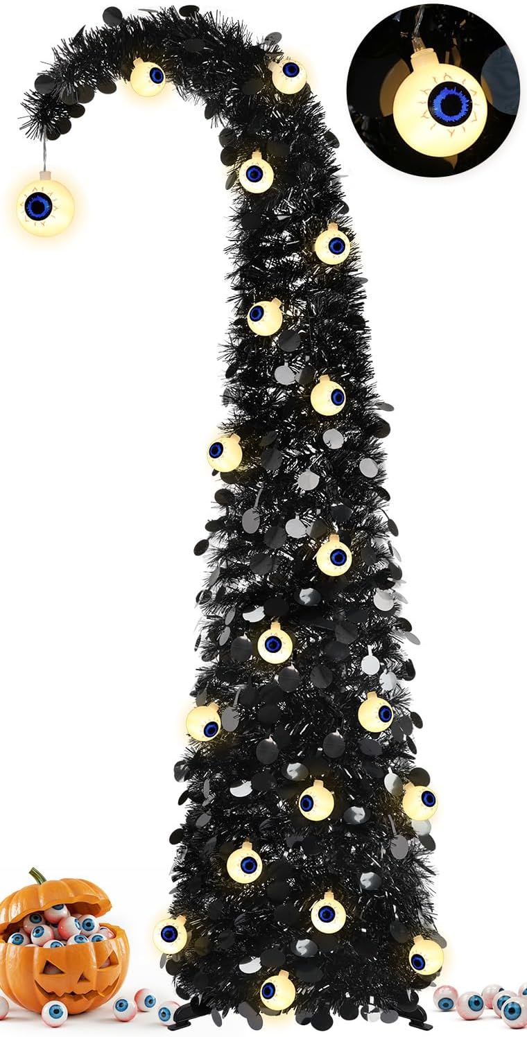 5FT Black Pop Up Christmas Tree(Black)10"D x 15"W x 60"H | Michaels