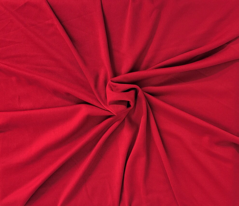 1 Yard Maroon Nylon Spandex 1x1 Rib Knit Fabric | Michaels