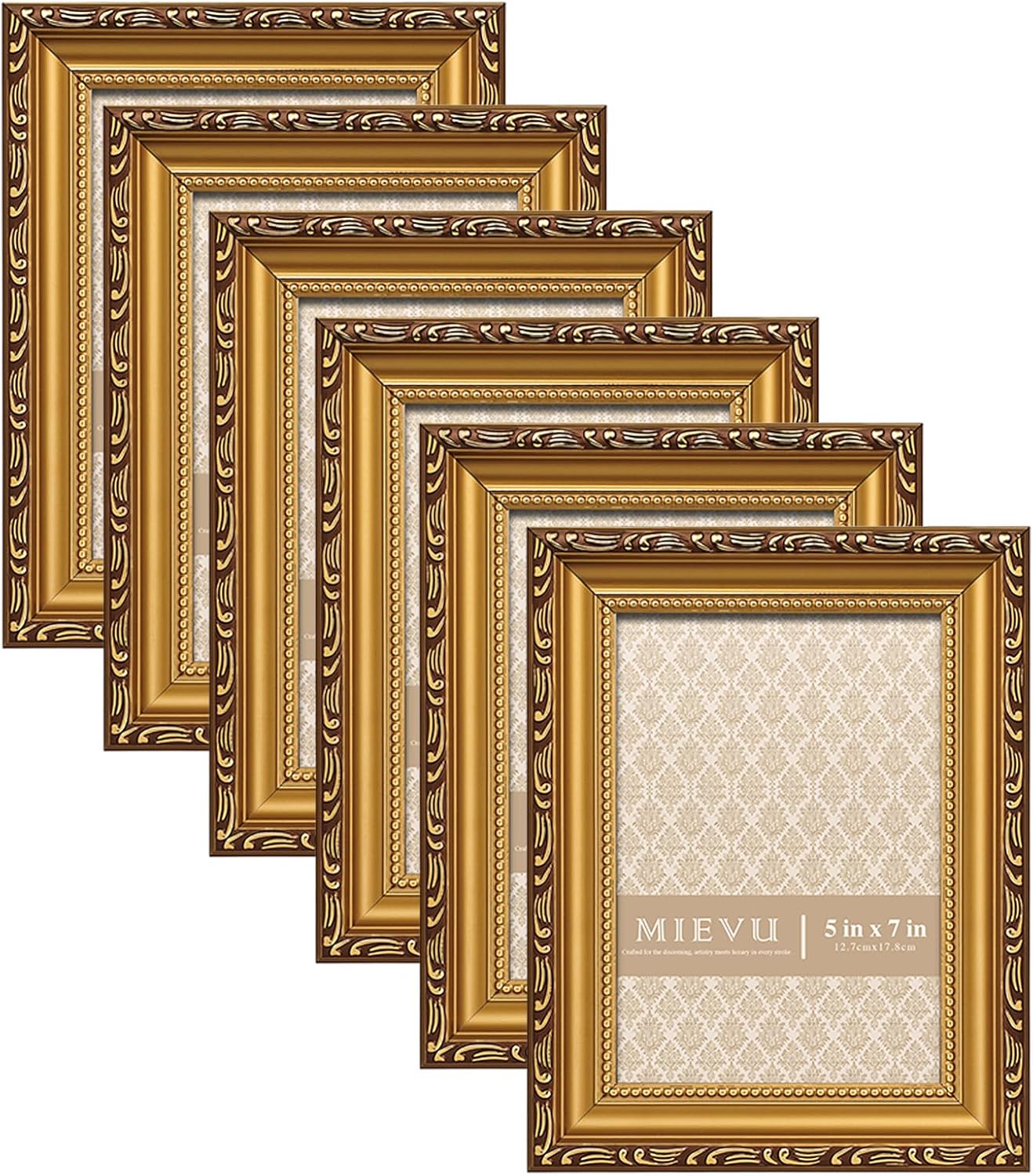 6 PCS Vintage 5x7 Picture Frames (Gold) | Michaels