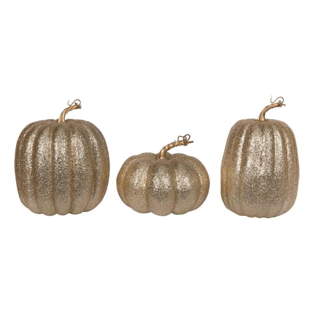 8" Champagne Pumpkins Assorted Set of 3 | Michaels