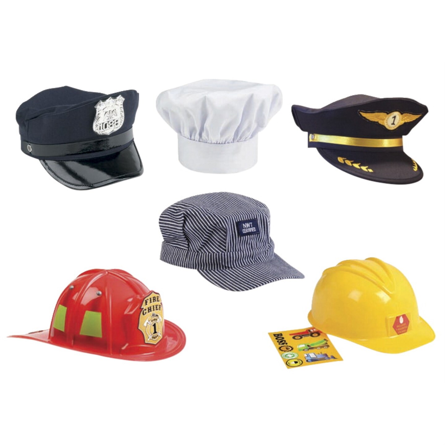 Aeromax Dress-Up Hat and Helmets, Set of 6 | Michaels
