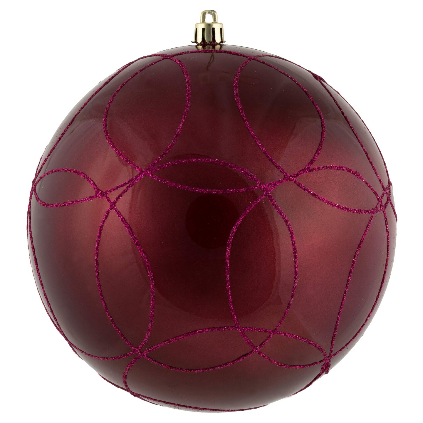 6" Berry Red Candy Circle Glitter 3/Bag | Michaels