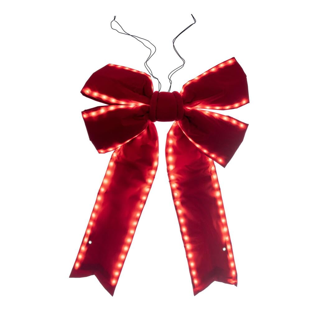 24" x 30" Red Velvet LED UV Bow 7" Size | Michaels