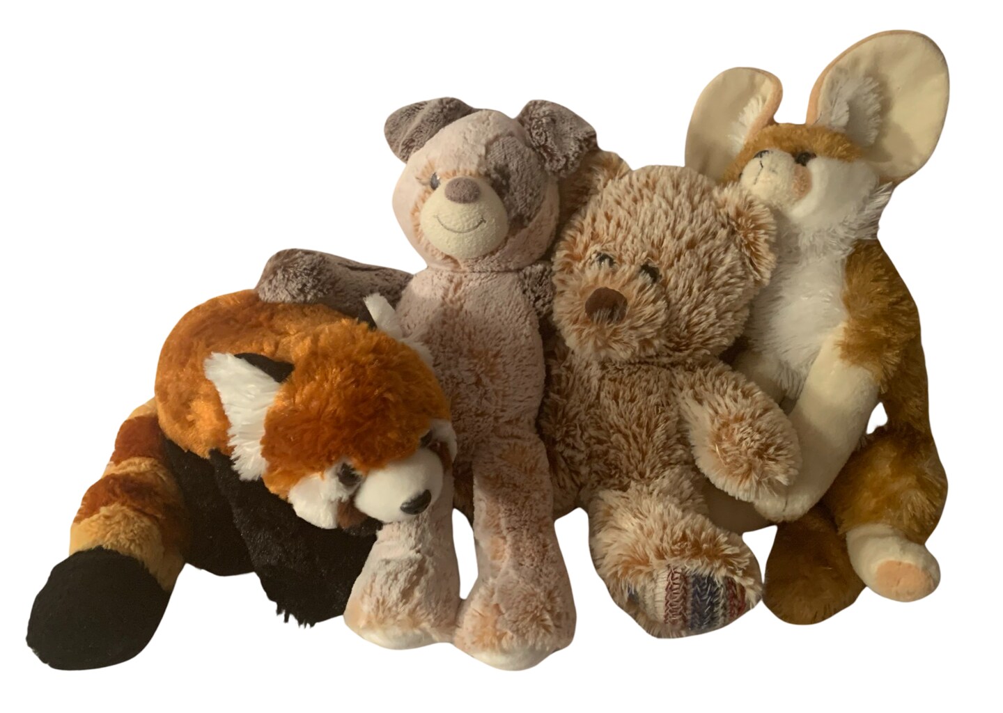 Weighted stuffed animals, bear, red panda, dog or dingo with 3 lbs ...