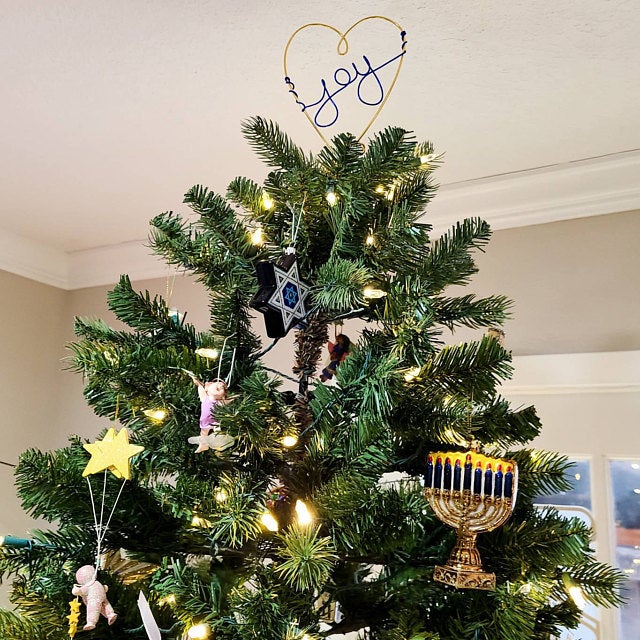 Joy Christmas Tree Topper with Color Options - Pick Colors | MakerPlace ...