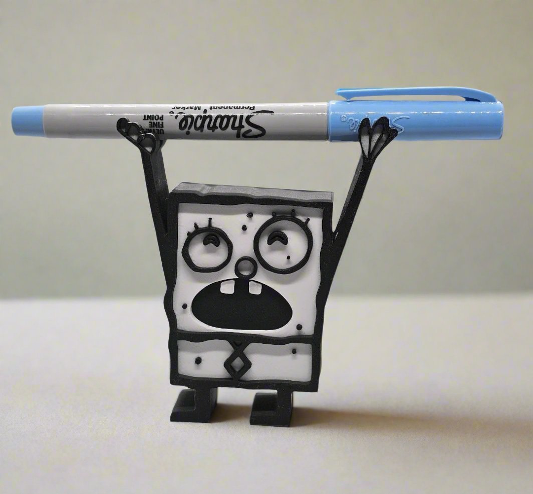 Nostalgic Cartoon Doodle bob Style Pencil Holder | MakerPlace by Michaels