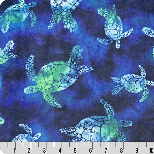 Bliss Batik Turtles Digital Cuddle Green Sea Fabric per yard | Michaels