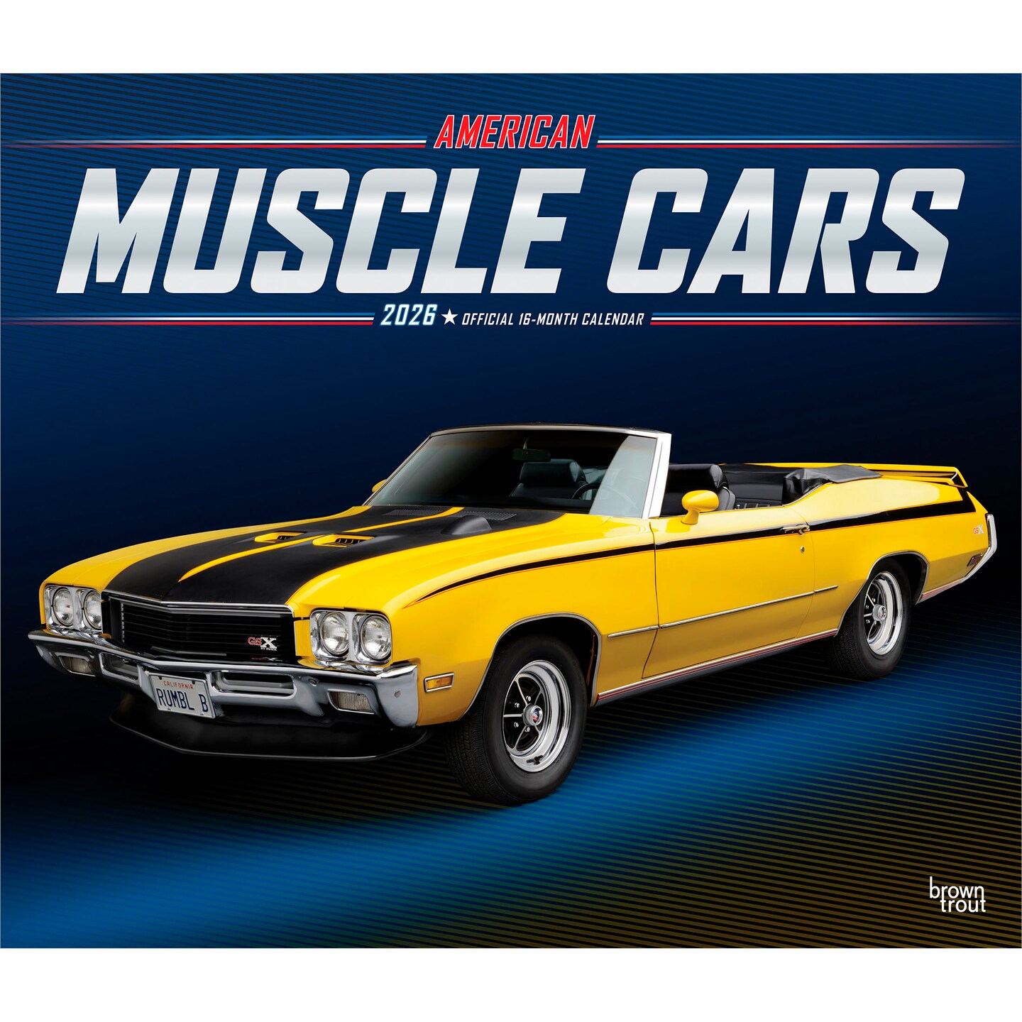 American Muscle Cars OFFICIAL | 2026 14 x 24 Inch (Hanging) Monthly ...