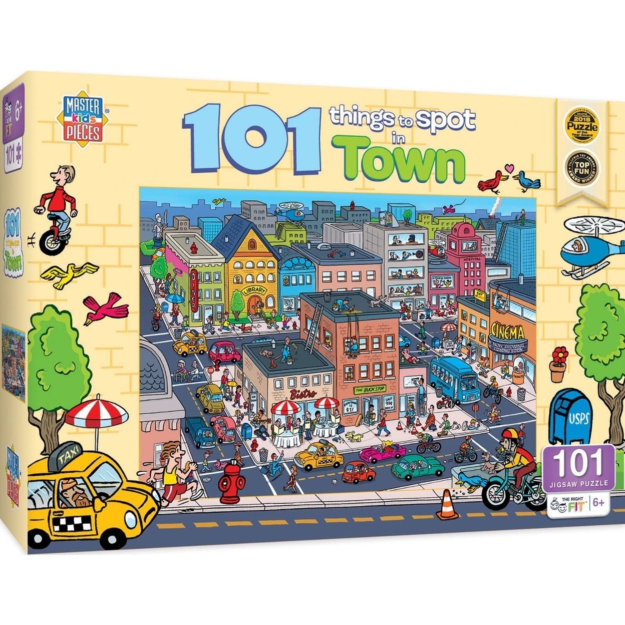 101 Things To Spot In Town 101 Piece Jigsaw Puzzle 19X14 Puzzles For ...