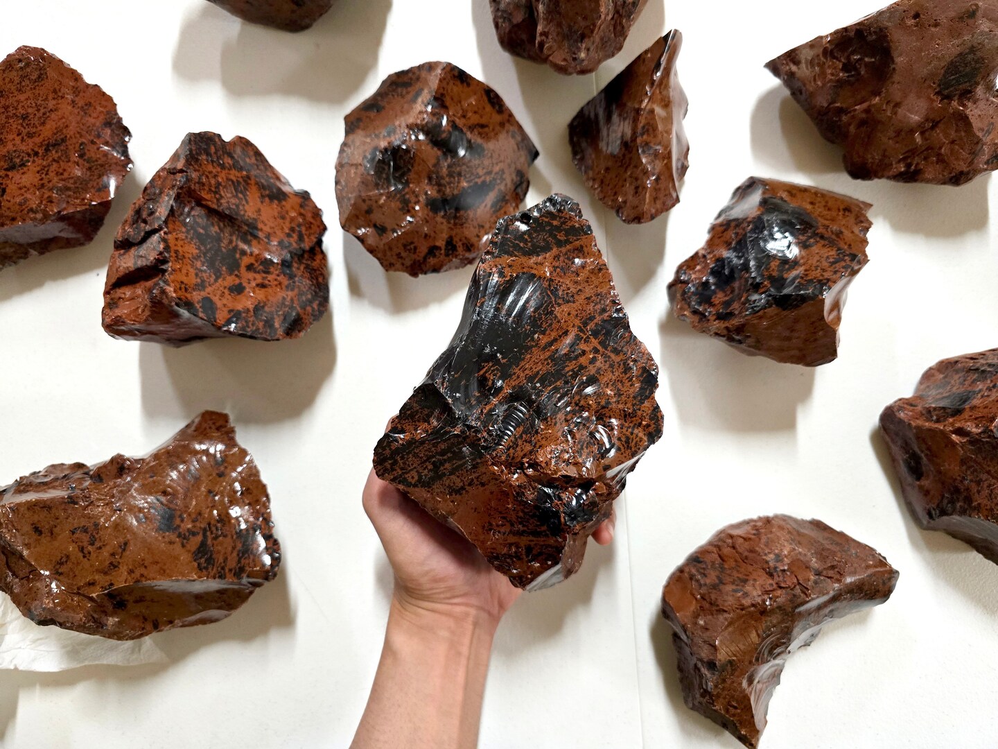 JUMBO Mahogany Obsidian Crystal Raw Stone Chunk for Décor & Lapidary ...
