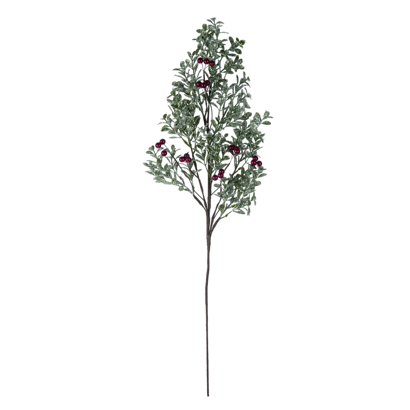 Transpac 28" Green Christmas Glitz Berry Spray - Artificial Floral Stem ...