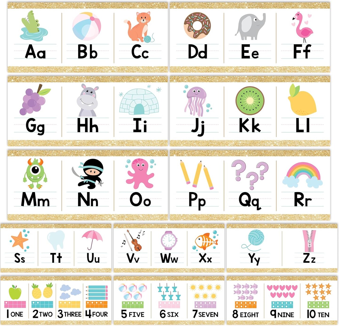 ABC Letters and Numbers Posters for Preschool and Kindergarten | Michaels