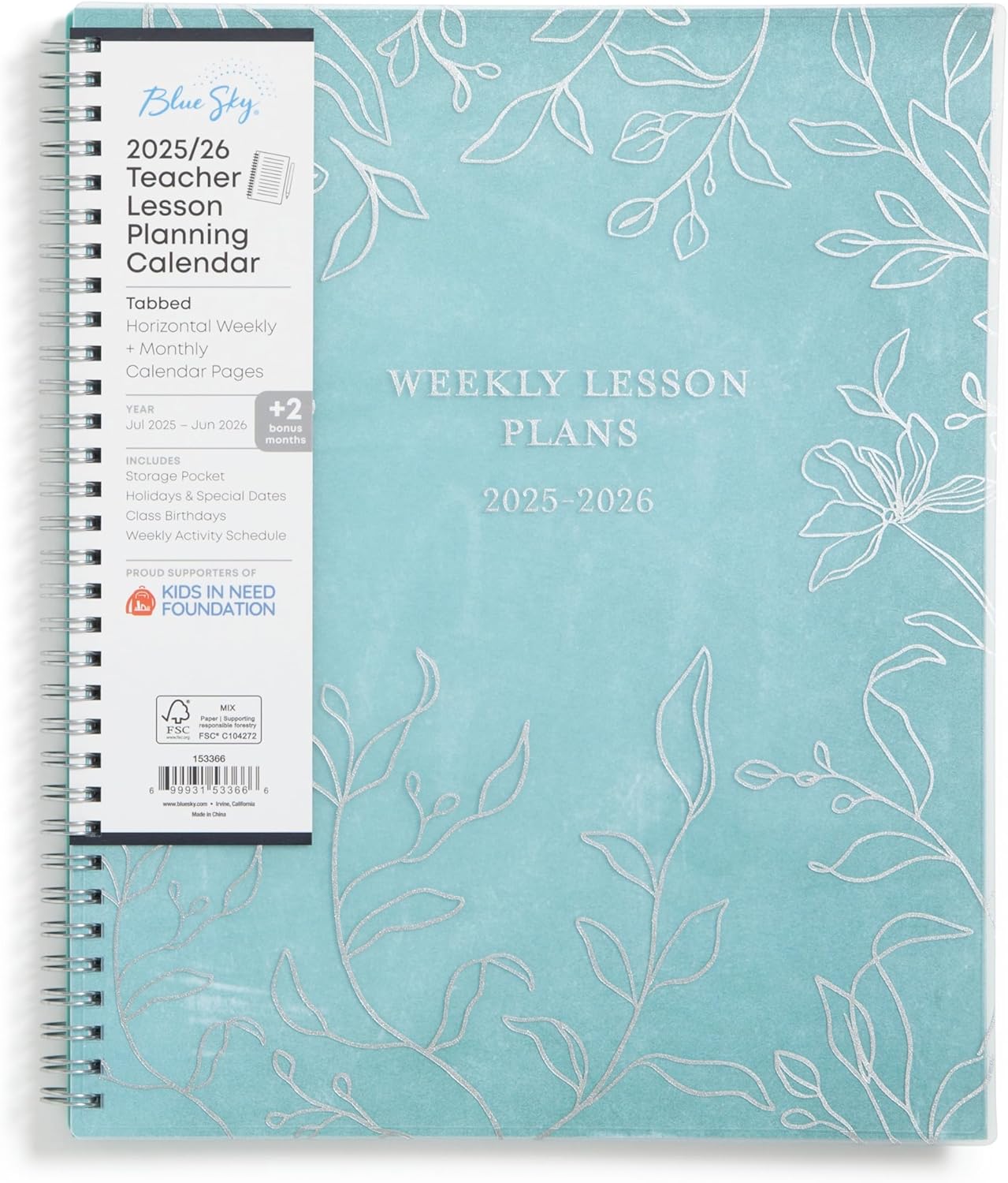 Teacher Lesson Planner 2025-2026 - 8.5" x 11" (Prairie Aqua) | Michaels