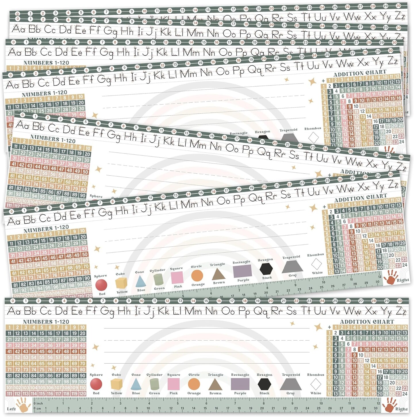 30 Modern Boho Desk Name Tags for Classroom (14x4) | Michaels